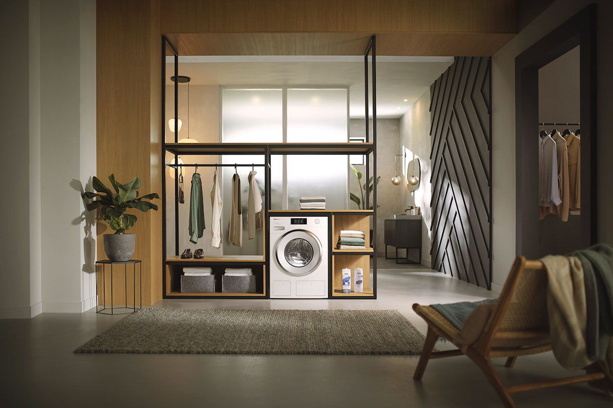 Miele WXR 860 WCS W1 24" Lotus White Front Load Washer | Abt