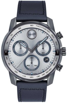 Movado BOLD Verso Gunmetal IP SS Bracelet 42mm Watch 3600860