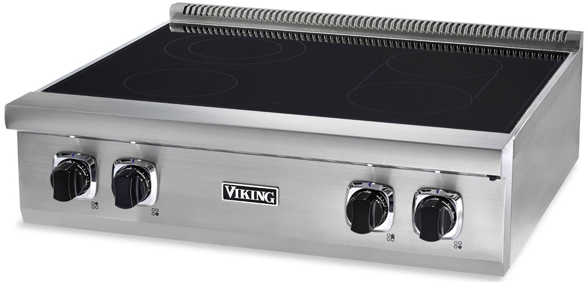 Viking 30-Inch Electric Rangetop in Stainless Steel - VERT53014BSS | Abt