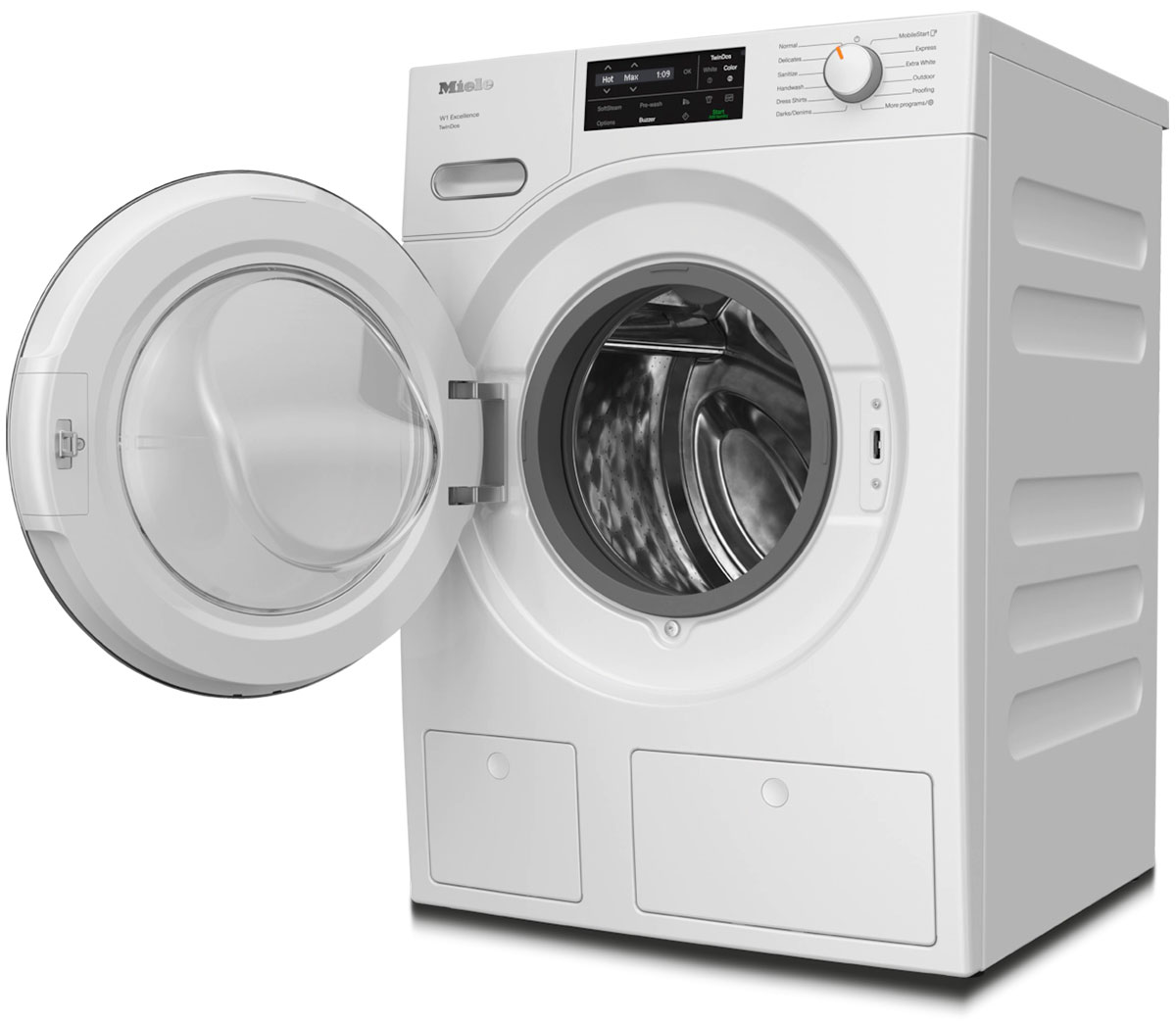 Miele 24" Lotus White Front Load Washer 11614130 | Abt