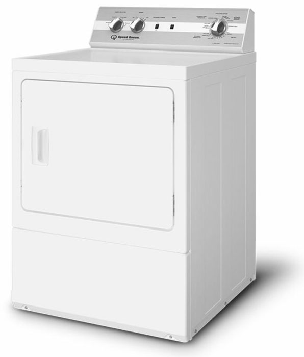 Speed Queen 7 Cu. Ft. White Gas Dryer DC5003WG | Abt