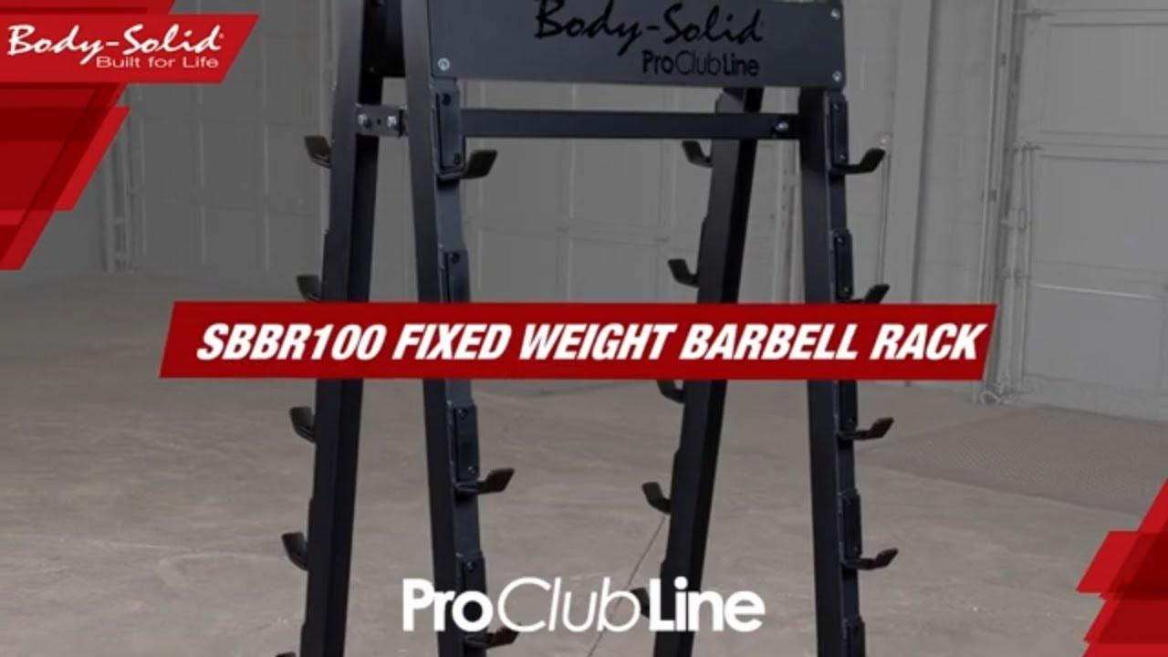 Body-Solid Fixed Weight Barbell Rack - SBBR100 | Abt