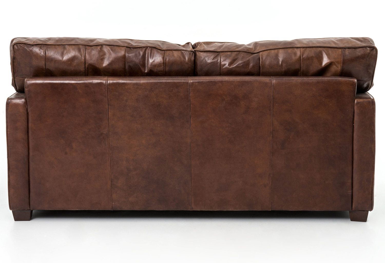 Four Hands 72" Cigar Brown Leather Larkin Sofa - CCAR-24
