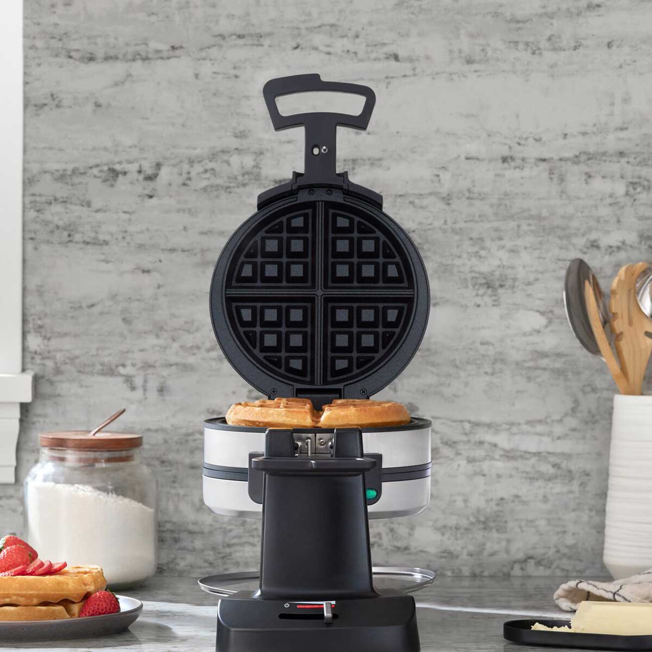 Cuisinart Double Flip Belgian Waffle Maker - WAFF40NAS | Abt