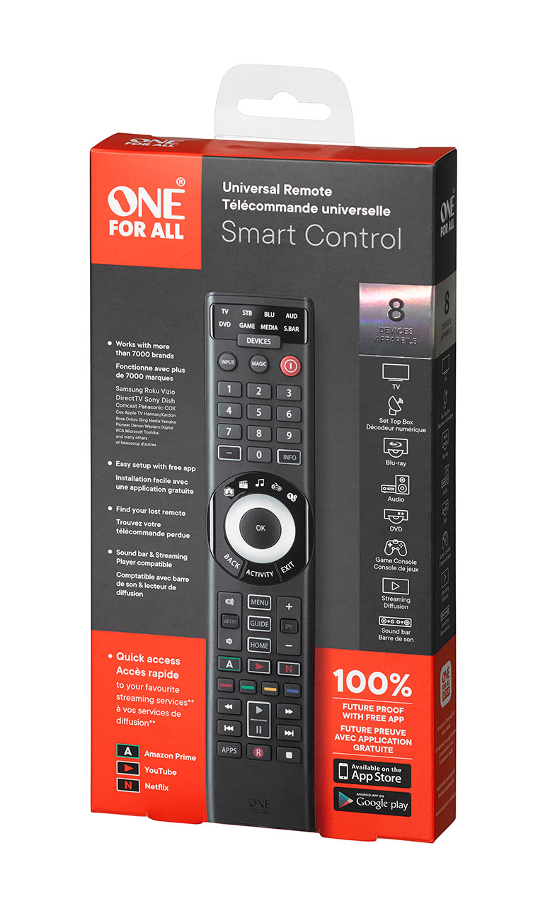 One For All Smart Control 8 Remote Control - URC7880 | Abt