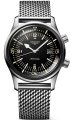 Longines Legend Diver Black Dial Stainless Steel Mesh Watch L37744506