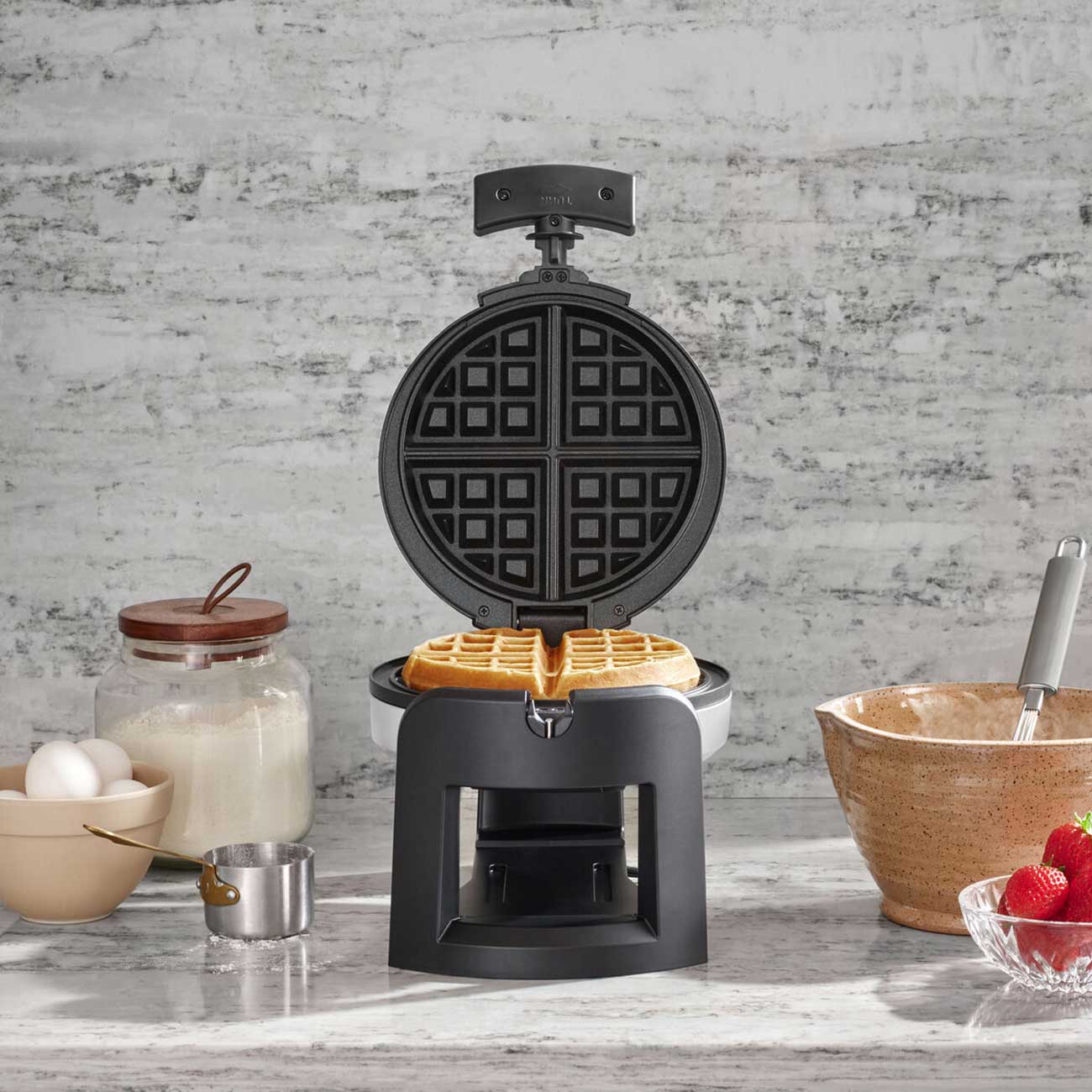 Cuisinart Round Flip Belgian Waffle Maker - WAFF30NAS | Abt