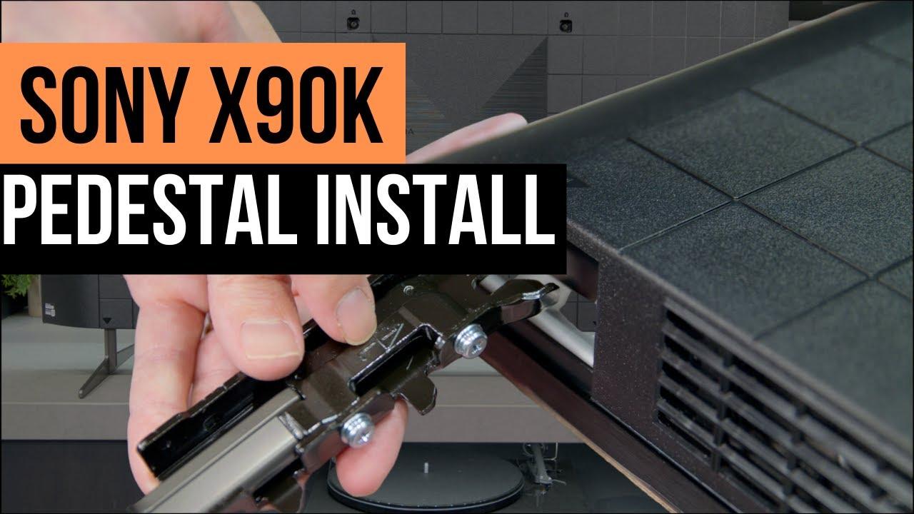 Sony X90K Series Pedestal Install | Abt Videos