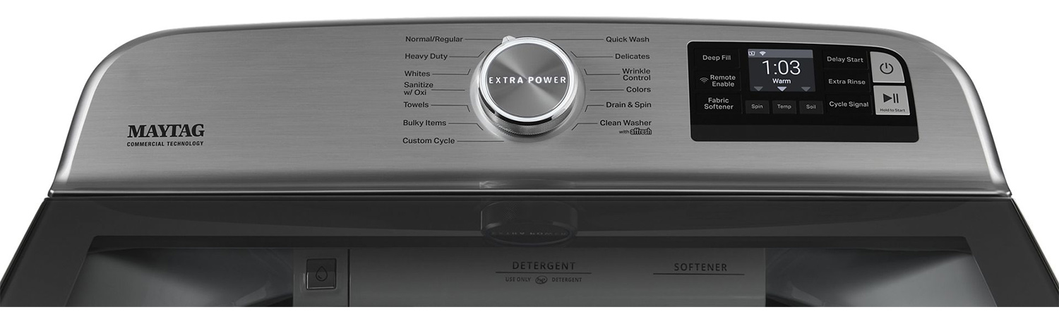 Maytag 5.3 Cu. Ft. White Smart Washer MVW7232HW | Abt