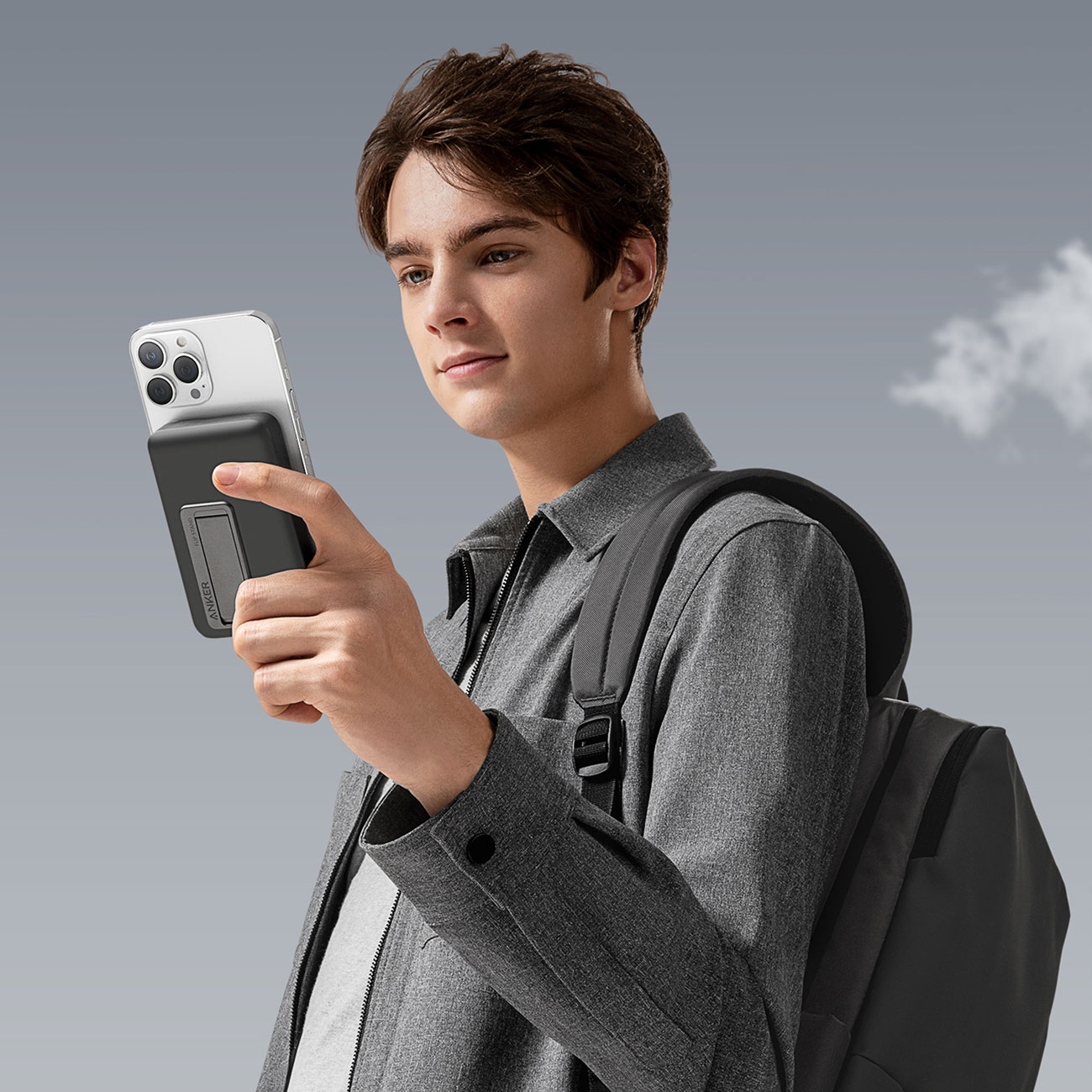 Anker 633 20W Magnetic Battery in Gray Finish - A1641H11-1