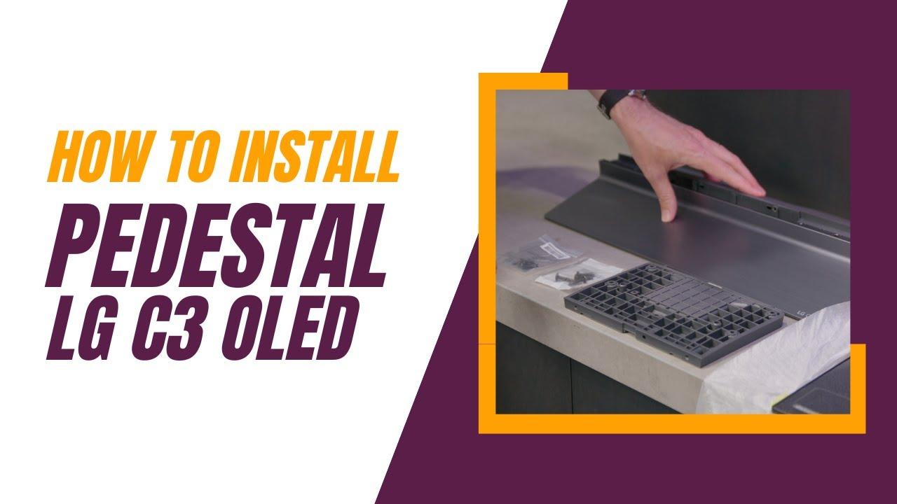 How To Assemble And Install The LG C3 OLED Pedestal | Abt Videos