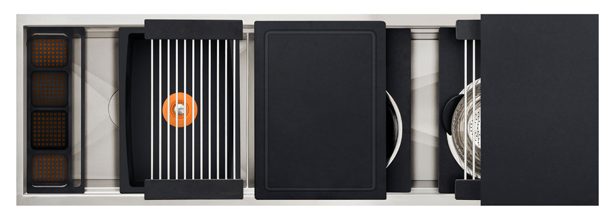 The Galley 60-Inch Graphite Work&WashStation 5D - IWW-5-D-GT | Abt