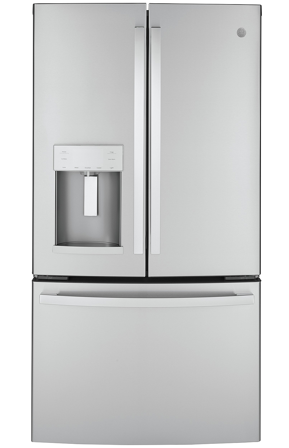 GE Stainless Counter-Depth French-Door Refrigerator with Gas Range