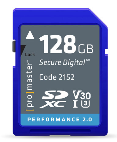 ProMaster Performance 2.0 128GB SDXC Card - PRO2152
