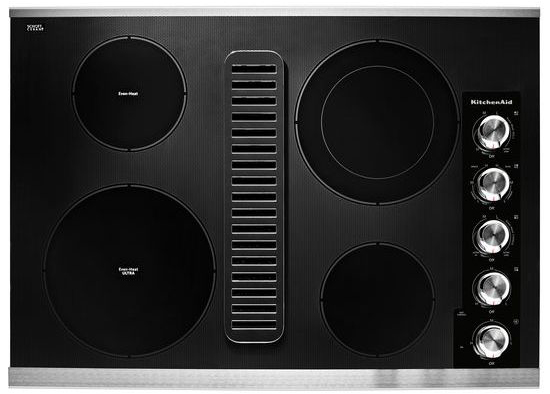 KitchenAid 30" Electric Downdraft Cooktop KCED600GSS | Abt