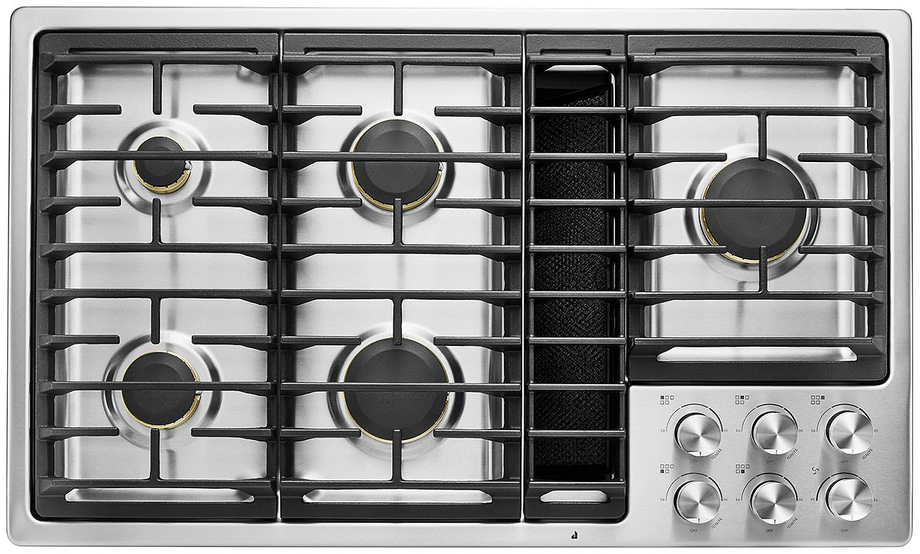 JennAir 36" Stainless Gas Downdraft Cooktop JGD3536GS | Abt