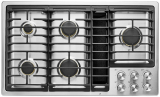JennAir 36" Stainless Gas Downdraft Cooktop JGD3536GS | Abt