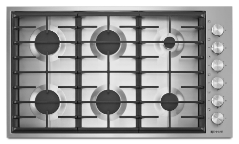 JennAir Euro 36" Stainless Gas Cooktop JGC3536GS | Abt