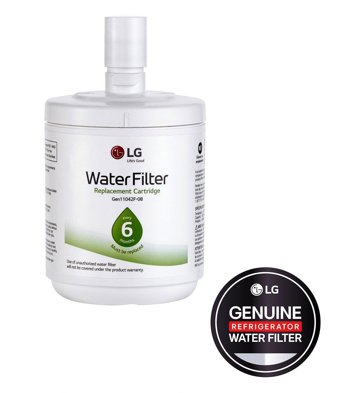 LG Water Filter 500 Gallon Capacity Replacement LT500P | Abt