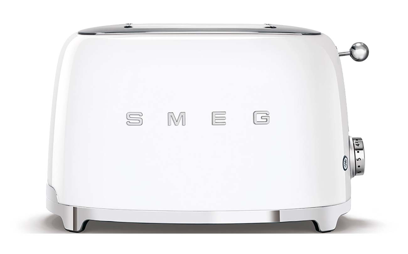 Smeg 50's Retro Style White 2-Slice Toaster - TSF01WHUS | Abt