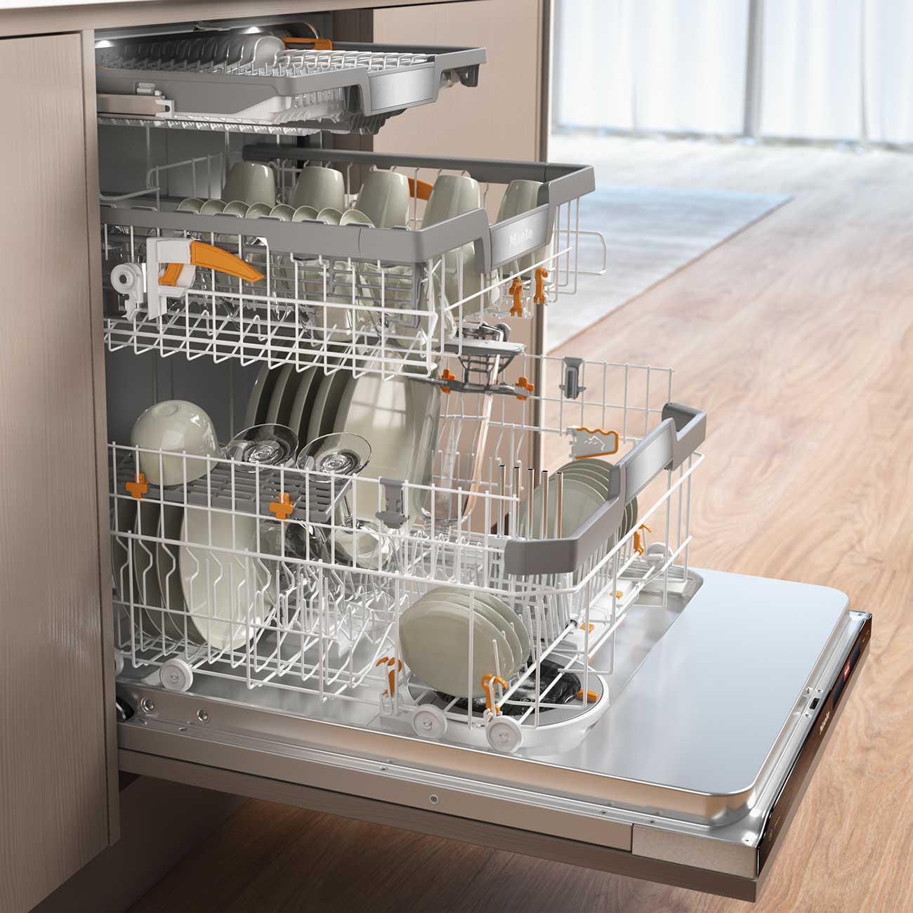 Miele G 7986 SCVi K2o Dishwasher 24-Inch Panel Ready - 12496980 | Abt