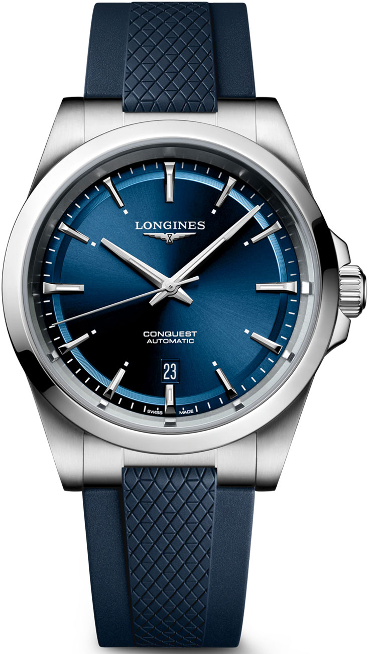 Longines Conquest 41mm Watch Sunray Blue Dial - L3.830.4.92.9