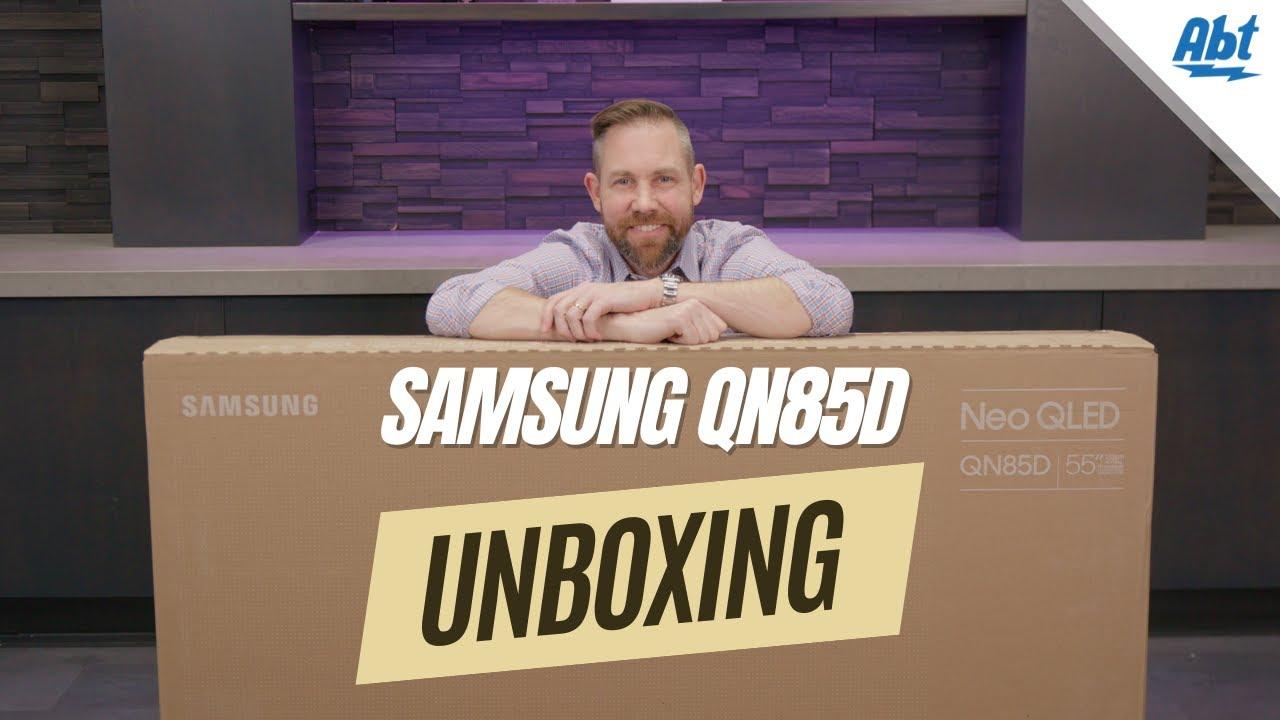 How To Unbox The Samsung QN85D Series With Pedestal Assembly And ...