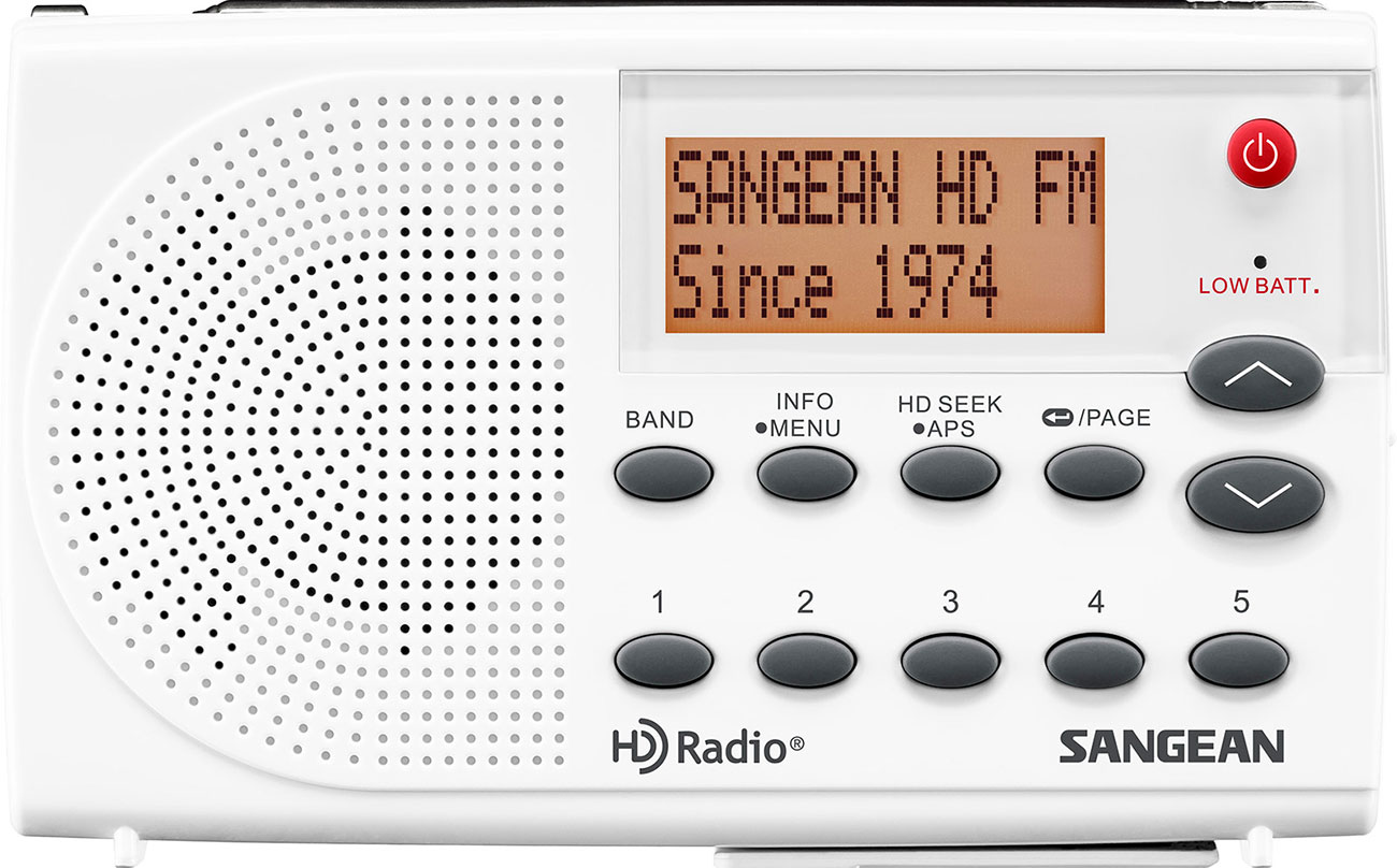 Sangean White FM Stereo Digital HD Radio - SG-108 | Abt