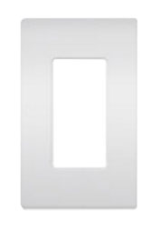 Lutron White 1 - Gang Claro Wallplate - CW1WH | Abt