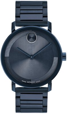 Movado BOLD Verso Gunmetal IP SS Bracelet 42mm Watch 3600860