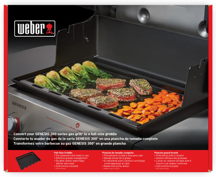 Weber Genesis 300 Full-Side Griddle Insert 6788 | Abt