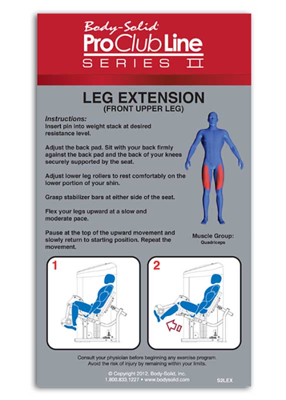 Body-Solid Leg Extension (160 lb Stack) - S2LEX1 | Abt