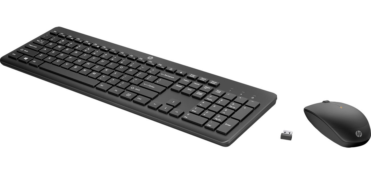 HP Black 230 Wireless Mouse and Keyboard Combo - HP18H24AA