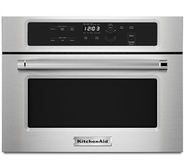 KitchenAid 24" Stainless Built In Microwave KMBS104ESS | Abt