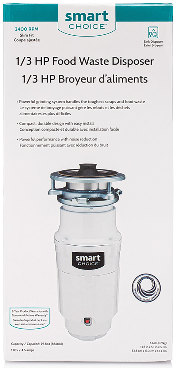 Smart Choice 1/3 HP Waste Disposer SC03DISPD1 | Abt