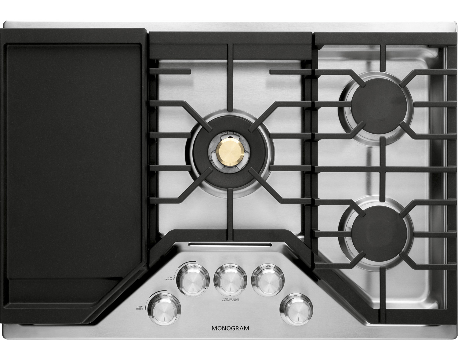 Monogram 30" Stainless Gas Cooktop ZGU30RSLSS | Abt