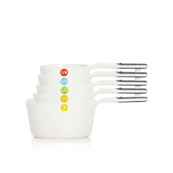 OXO 6-Piece Measuring Cups Plastic in White - 11111102