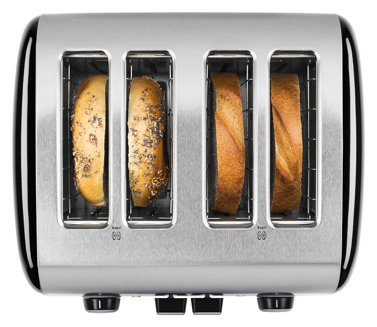 KitchenAid Onyx Black 4 Slice Toaster - KMT4115OB - Abt