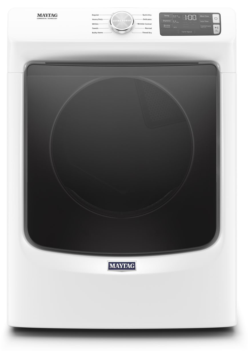 Maytag 7.3 Cu. Ft. White Electric Dryer MED5630HW | Abt