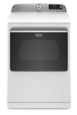 Maytag MED6200KW White Electric Dryer With Moisture Sensing