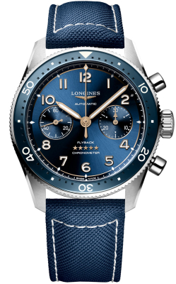 Longines Spirit Flyback Blue Dial Stainless Steel Watch - L38214936