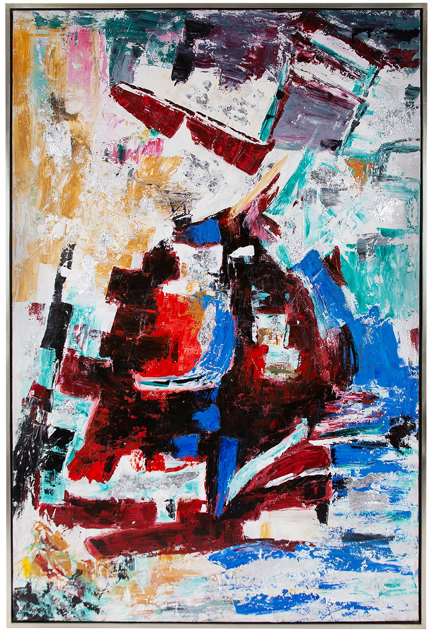 Howard Elliott Abstract For Far Hand Painted Original Art - HE-92311