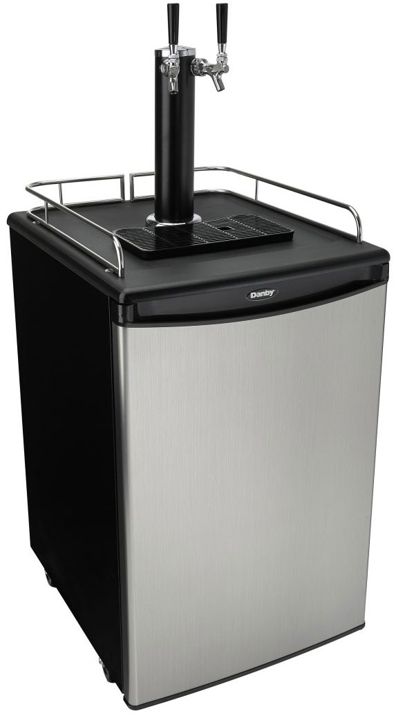 Danby 5.4 Cu. Ft. Dual-Tap Kegerator DKC054A1BSL2DB | Abt