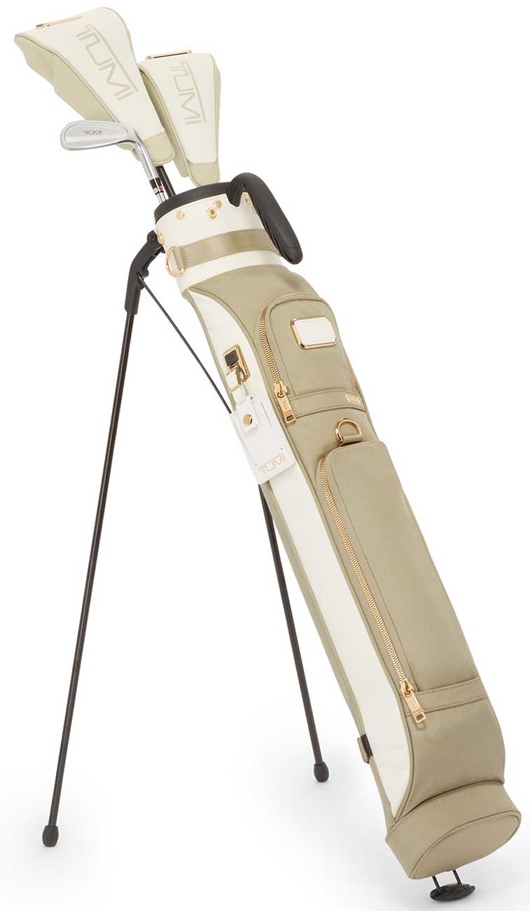 TUMI Alpha Golf Range Bag in Off White and Tan - 148793A224