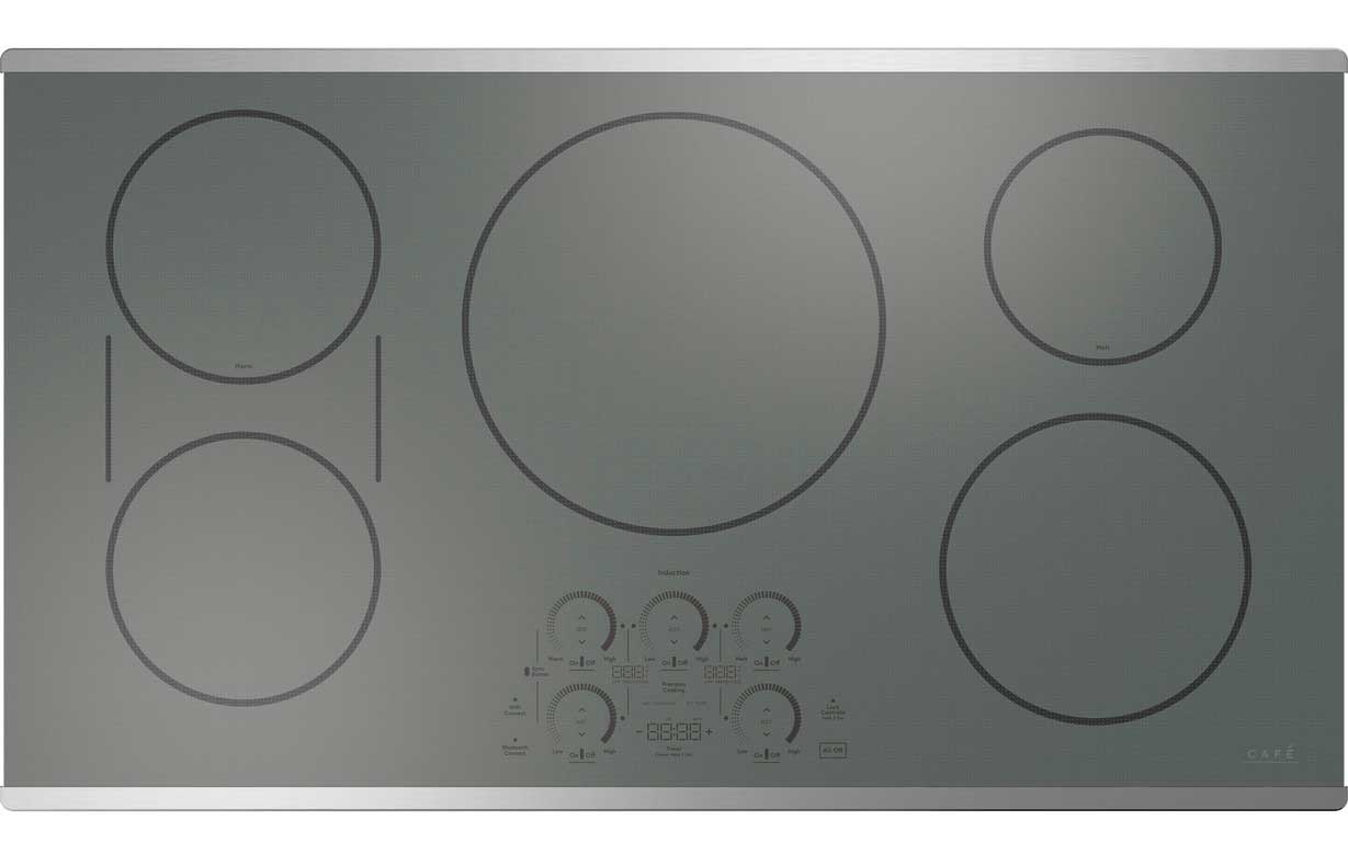 Cafe 36" Stainless Induction Cooktop CHP90362TSS | Abt