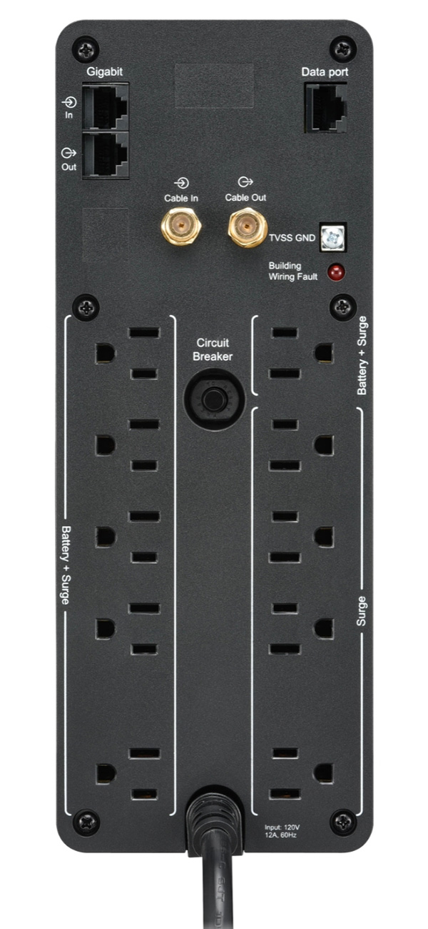 APC Surge Protector Back-UPS Pro with 10 Outlets - BR1500MS2