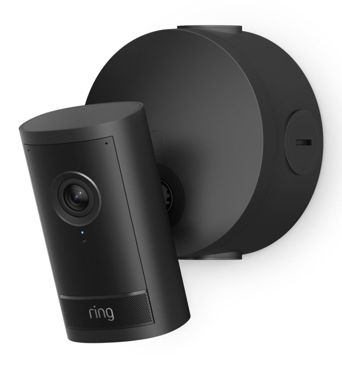 black security camera outdoor