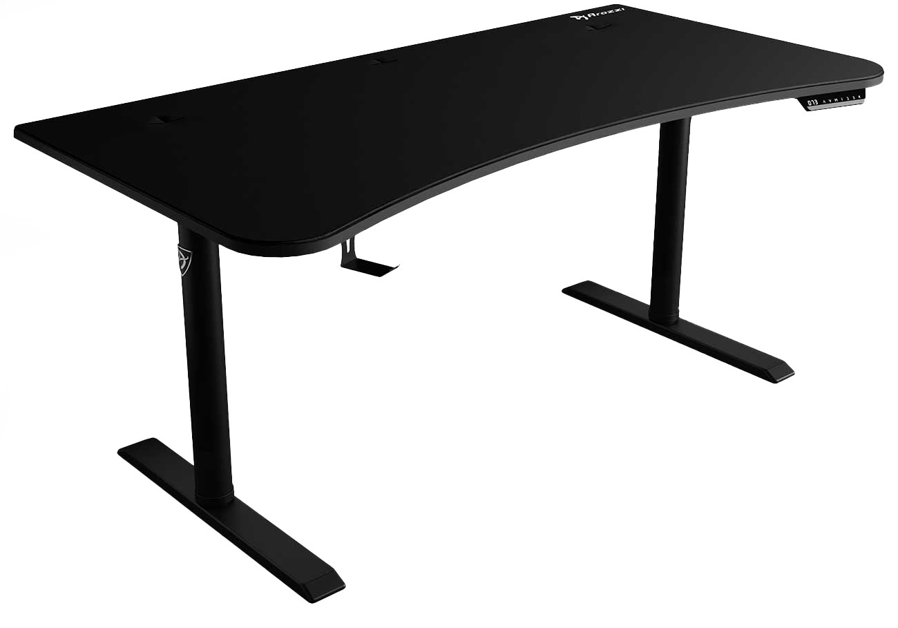 Arozzi ARENA MOTO Motorized Gaming Desk in Black - AZ-ARENA-MOTO