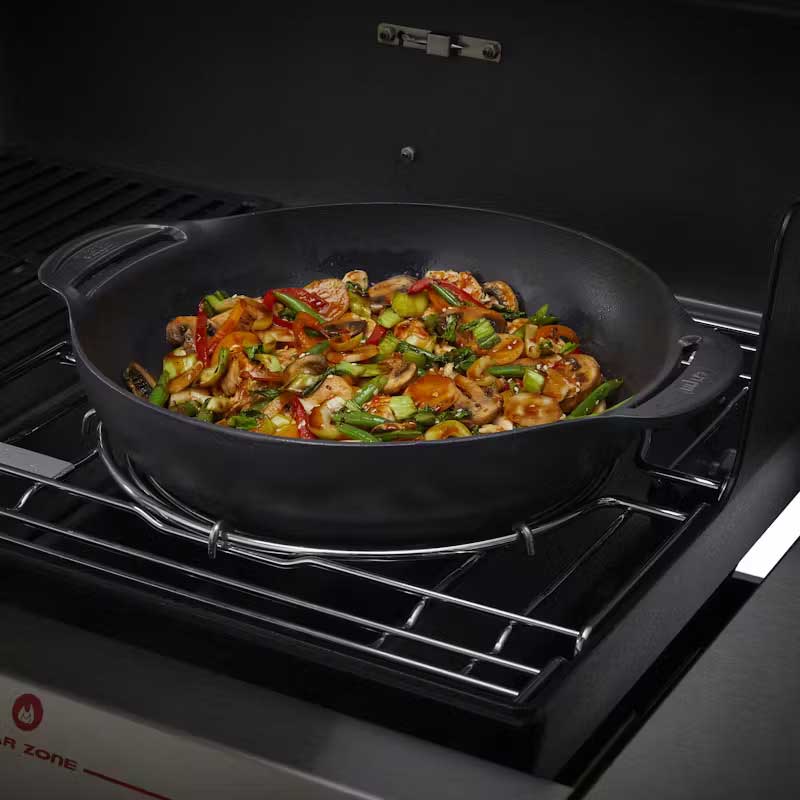 Weber CRAFTED 6 Quart Wok & Stainless Steamer | Abt