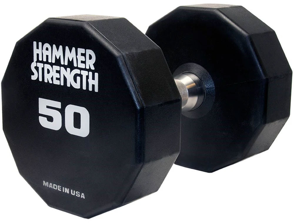 Life Fitness Hammer Strength 50 lb 12-Sided Dumbbell - HS-DB-1024-02